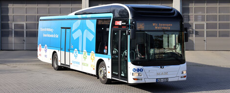 Wolfsburger Verkehrs-GmbH: Buswerbung